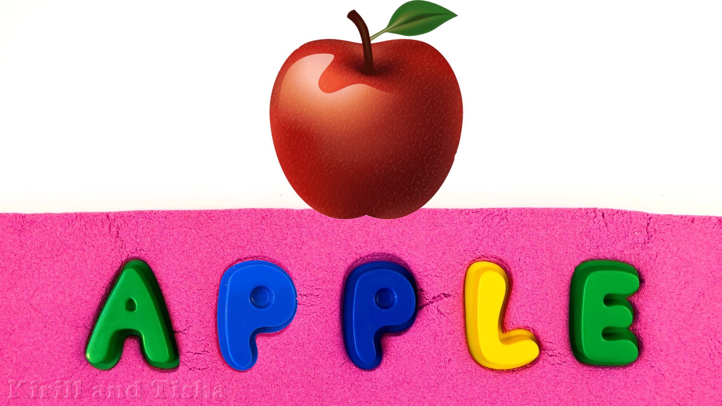 Учим название Фруктов для детей | Играем с кинетическим песком