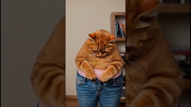 Рыжий кот из нейросети