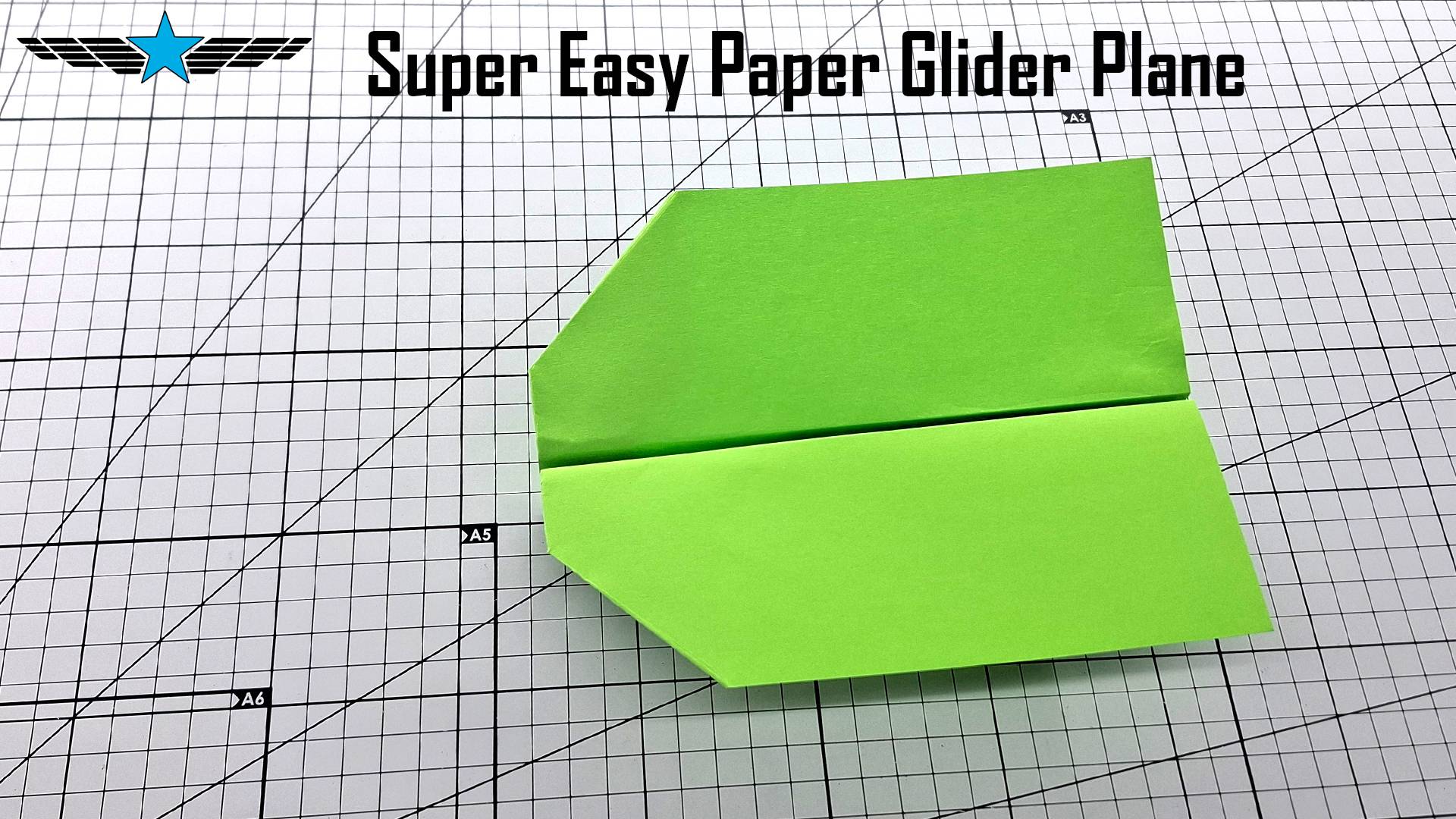 Как сделать супер простой бумажный планер, который летает - самолет своими руками