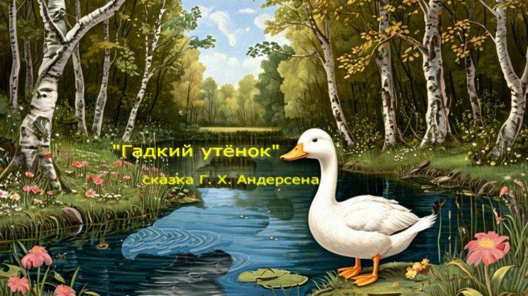 Аудио сказка "Гадкий утёнок"— сказка Г. Х. Андерсена