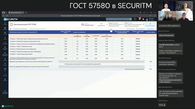 Вебинар: ГОСТ 57580. Автоматизированная оценка соответствия и отчётность