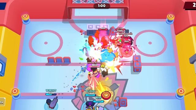 Аэрохоккей с одноклассниками на 700+ кубков /brawl stars