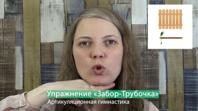 УПРАЖНЕНИЕ №6 «ЗАБОР-ТРУБОЧКА». Артикуляционная гимнастика с логопедом.