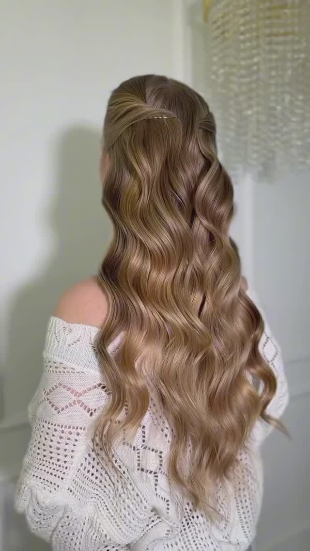 Самая популярная укладка c картинки из Pinterest #hairstyle #hairtok #hairtutorial #hair #beauty