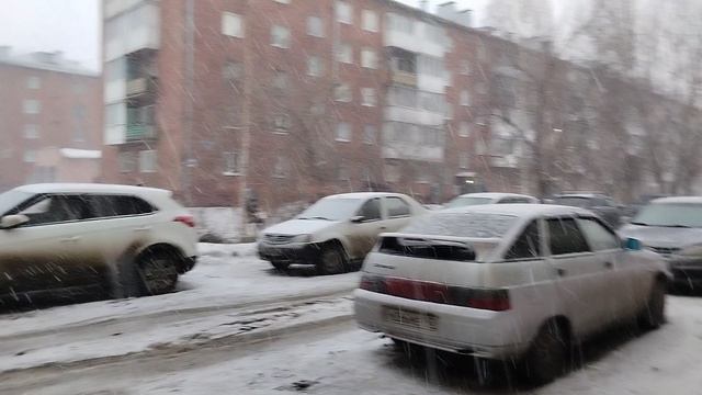 Снегопад у нас 😜❄️ С началом весны и наступающим 8марата 🌷