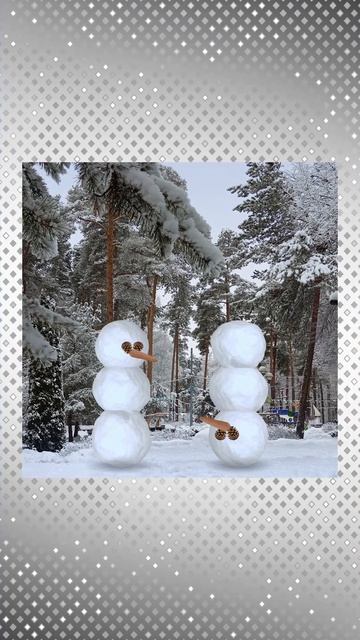 Снеговики - от канала в мессенджере со смешными картинками.