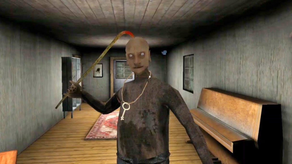 Дед раздает лещей.Granny 2.Улетела на вертолете.