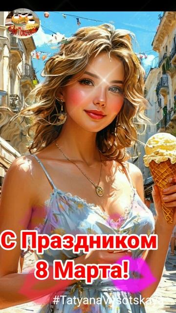 С 8 МАРТА ДОРОГИЕ ЖЕНЩИНЫ!!                               #8марта #твысоцкая #поздравлениес8марта