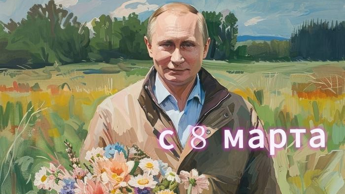 Поздравляю милых женщин с праздником весны...с 8 марта.