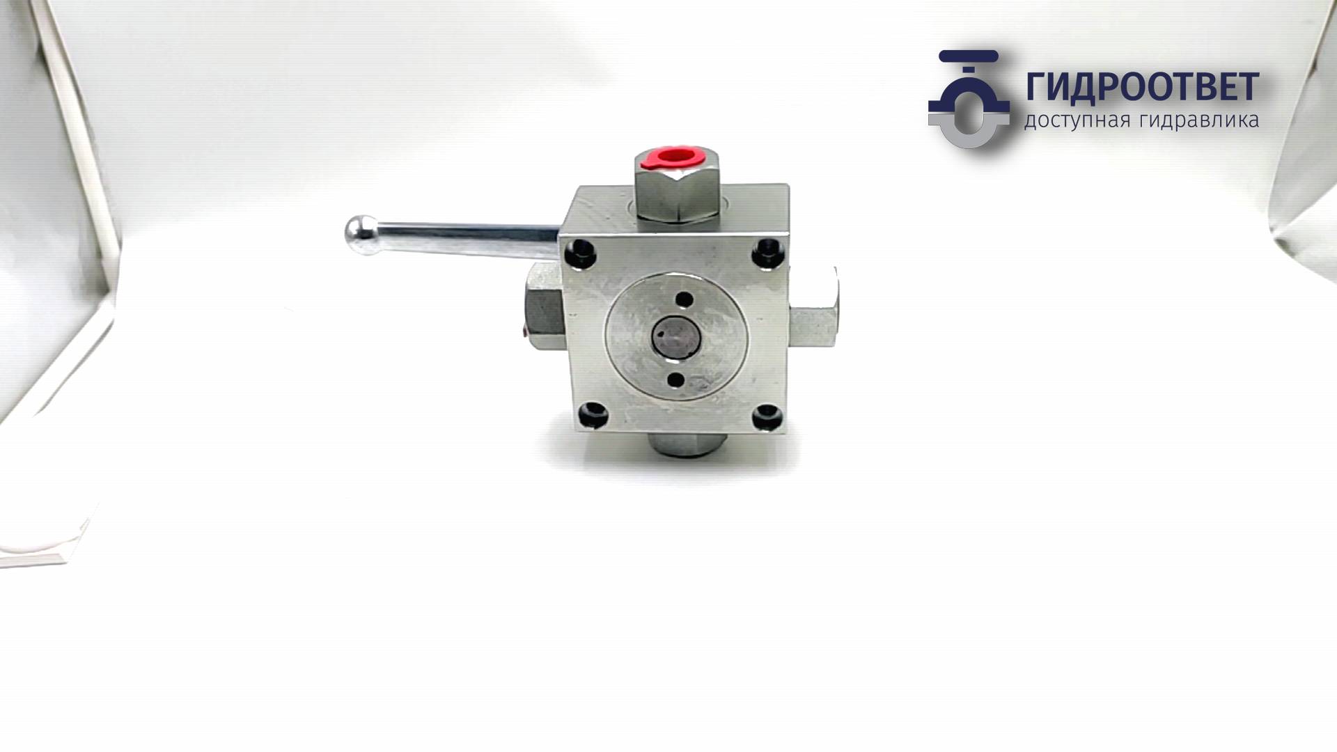 KHB-KH4-DN10-G3/8-X-1112 - Шаровой кран 4/3 на высокое давление, резьба G3/8", закрытые центры