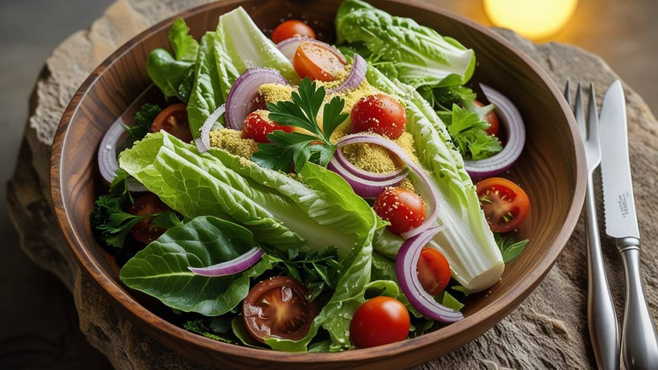 Мастер-класс: Веганский салат цезарь