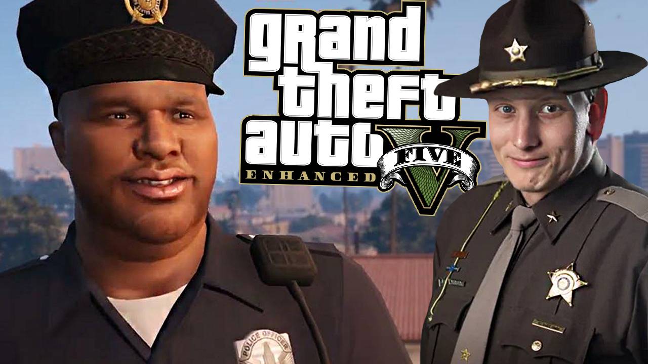 ПОМОГАЕМ ПОЛИЦЕЙСКОМУ В НОВОЙ ГТА 5!ОТЖИМАНИЕ ДЕНЕГ(ВИНСЕНТ) GRAND THEFT AUTO V ENHANCED | GTA 5
