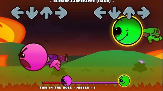 2 часть фнф fire in the hole (wind from the landscape)