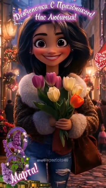 с 8 марта девочки