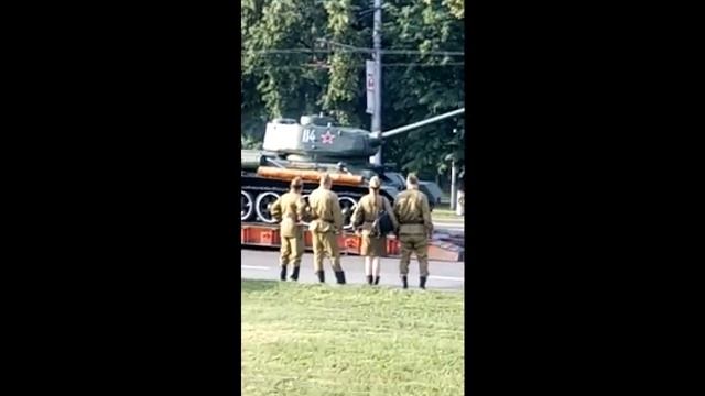 Танк Т-34 к параду готов! Новокузнецк подготовка к параду 24 июня 2020