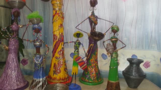 Африканки из газетных трубочек 2 часть МК.Africans from the newspaper