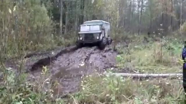 Газ 66 на арочных колёсах, дорога на рыбалку г Луга off-road 4x4