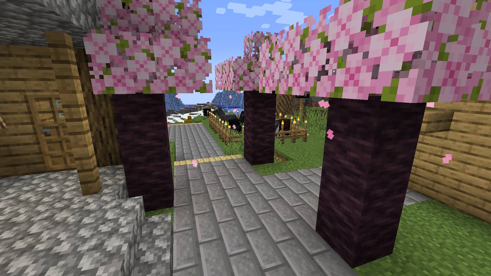 Жители украсили деревню к 8 Марта