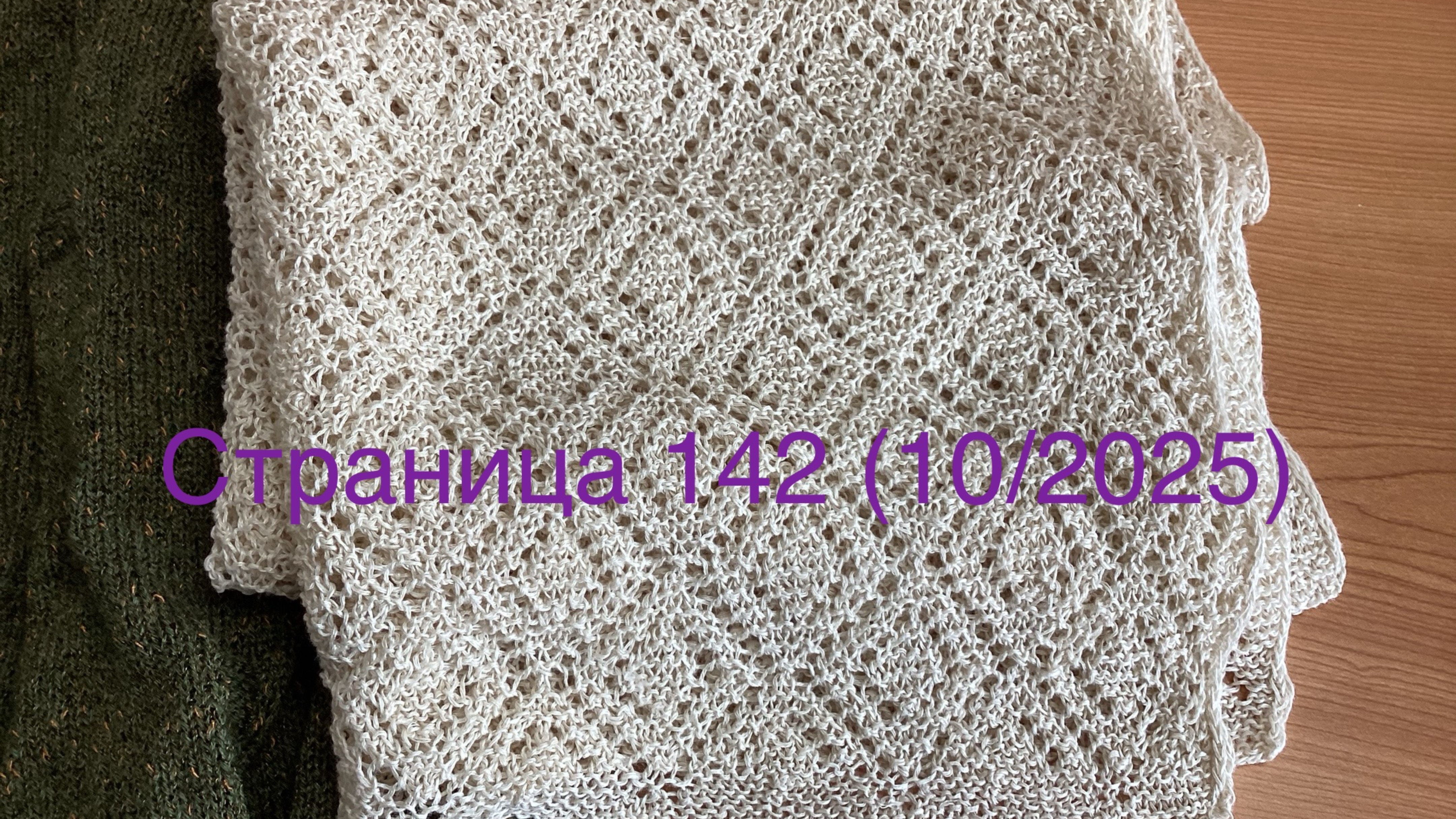 Вязальный дневничок. Страница 142 (10/2025).