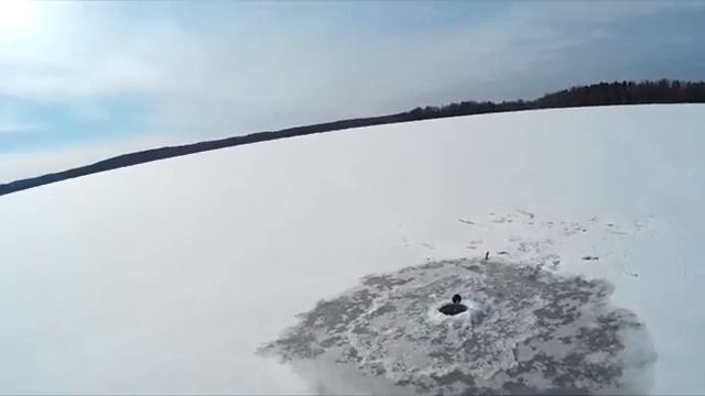 Последний лёд. Большие щуки. Ловля на жерлицы.  часть 1