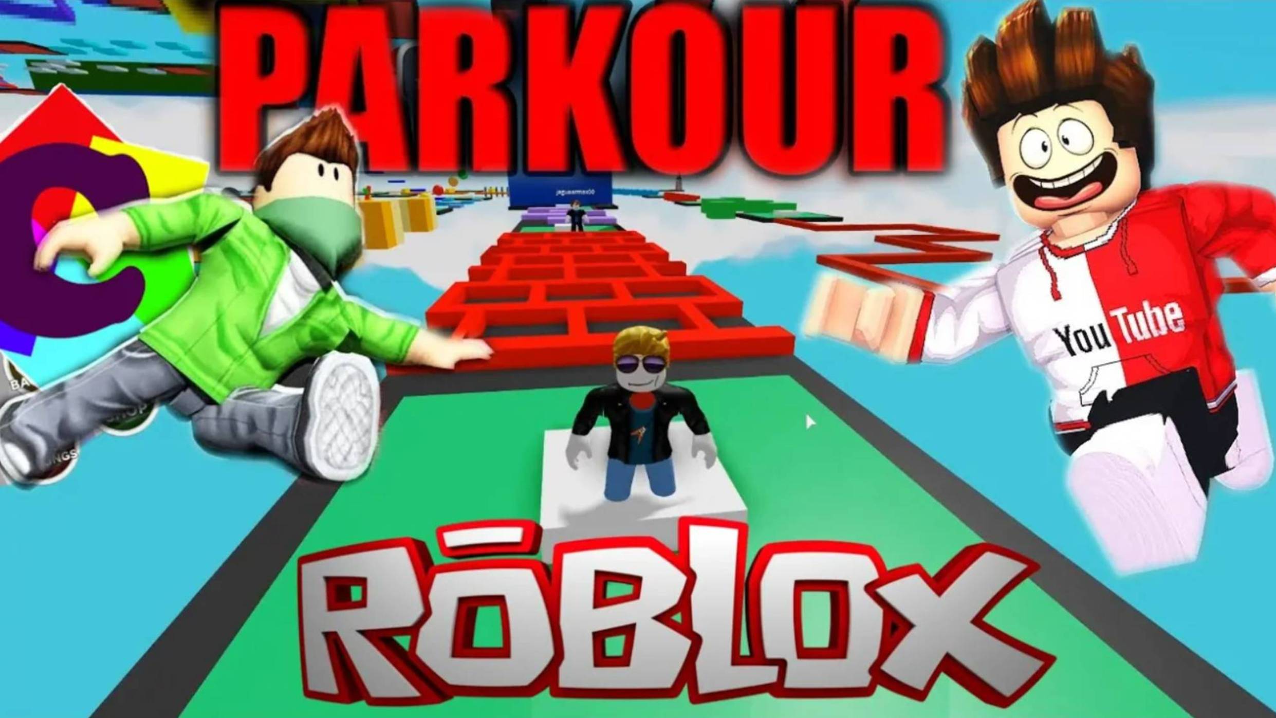 Играю в паркур роблокс