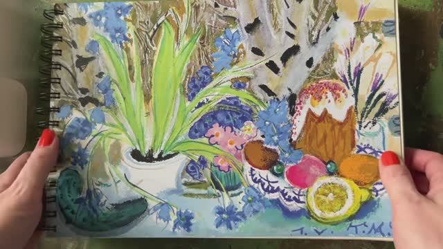 Большой альбом из Третьяковки с работами по различным курсам!