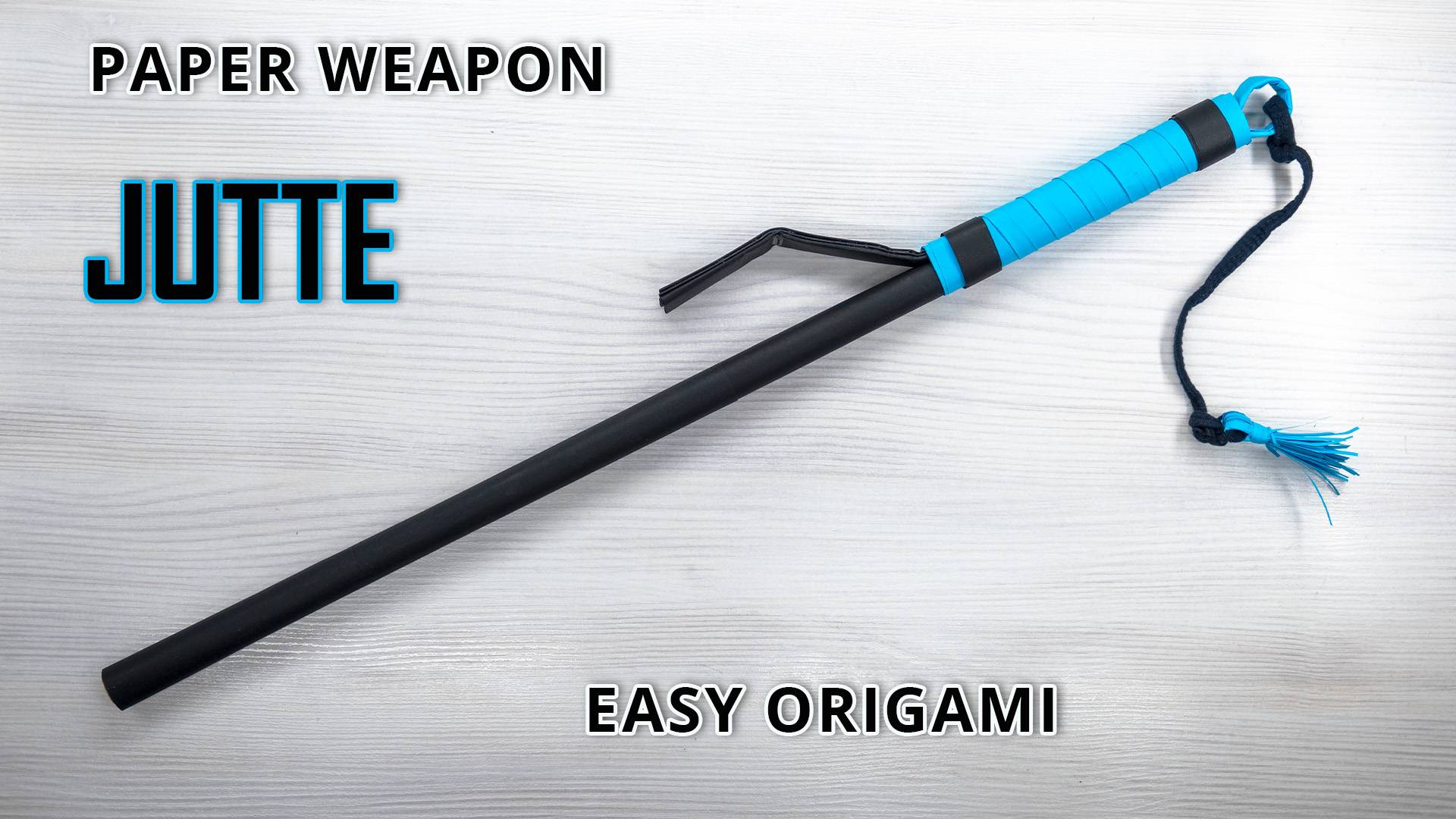 Бумажное самурайское оружие своими руками — мастер-класс по изготовлению дубинки Jutte