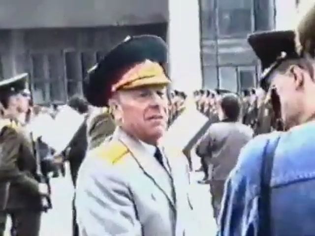 Генерал майор В.А.Мартынов на присяге 05.09.1993