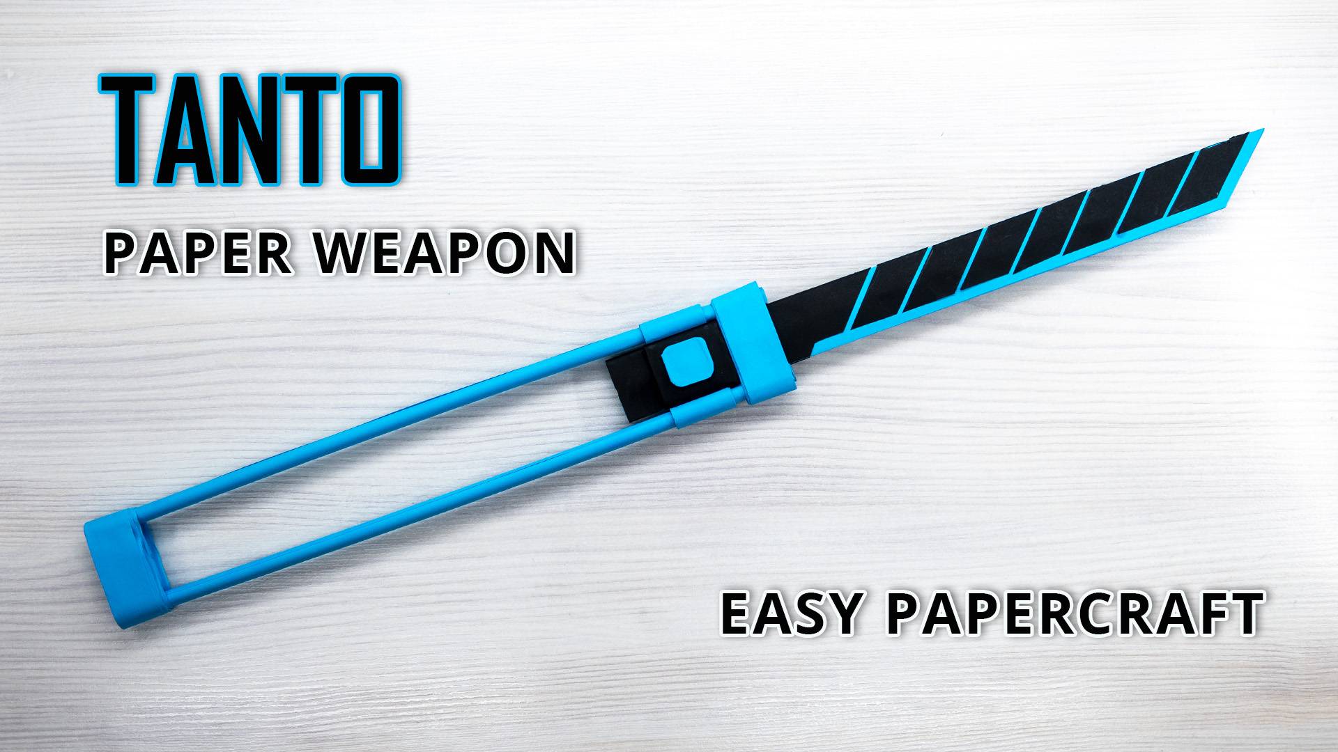 Как сделать складной нож танто из бумаги — Учебное пособие по ножу танто из бумаги своими руками