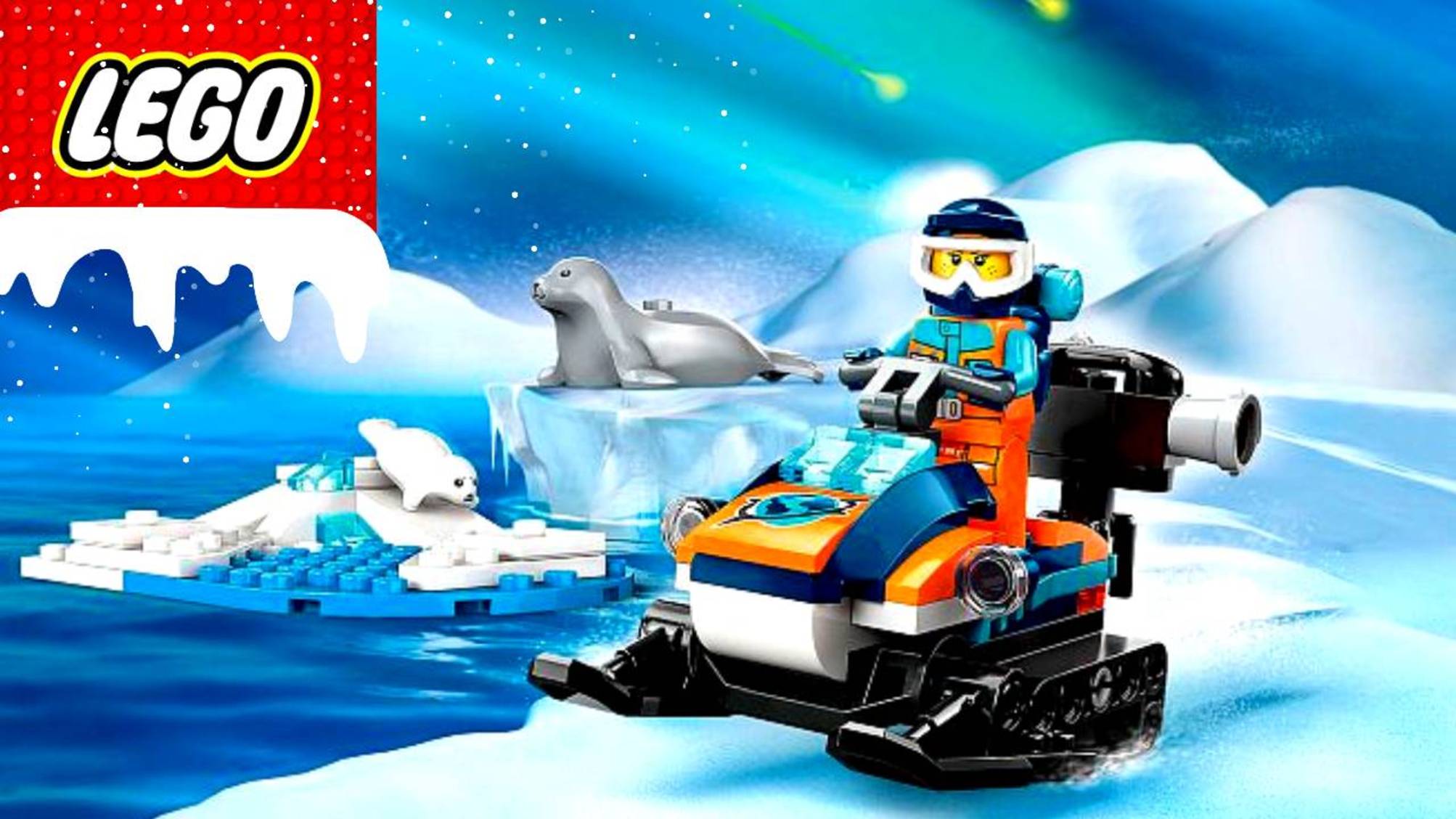 LEGO City 60376 Снегоход Исследователь Арктики Обзор набора лего сити