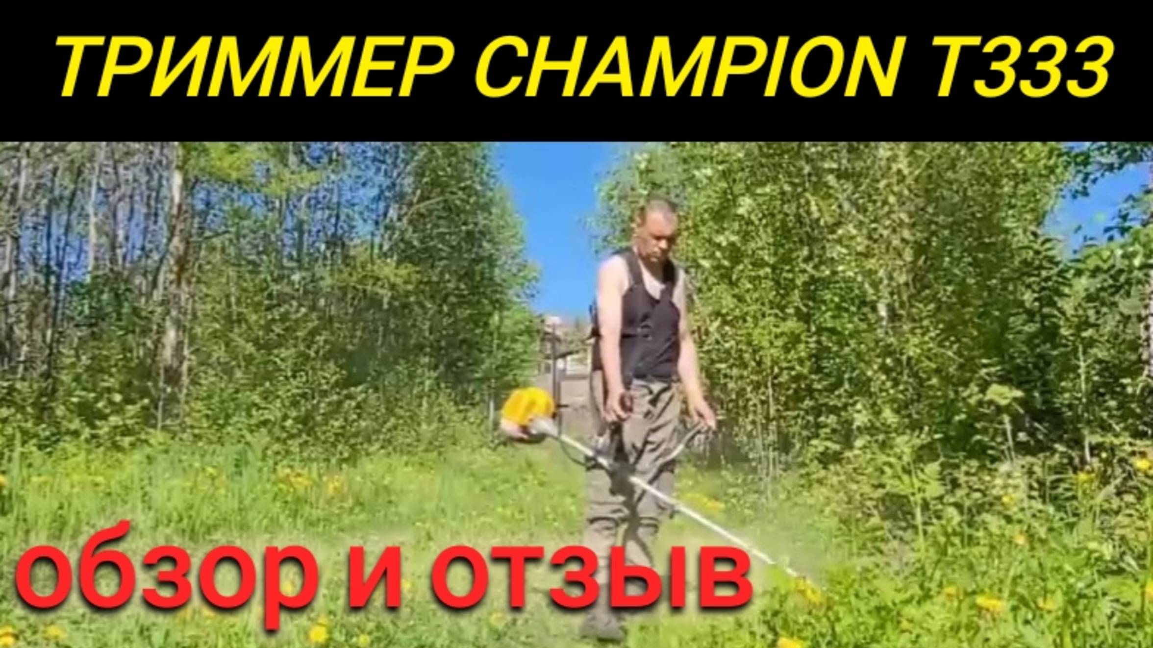 ТРИММЕР CHAMPION T333 ОБЗОР И ОТЗЫВ