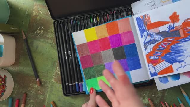 Обзор цветных карандашей DENKSY!