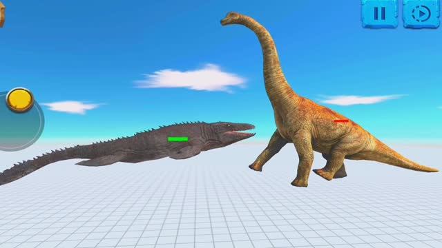 МОЗАЗАВР АТАКУЕТ БРАХИОЗАВРА 🔥😱 Animal Revolt Battle Simulator