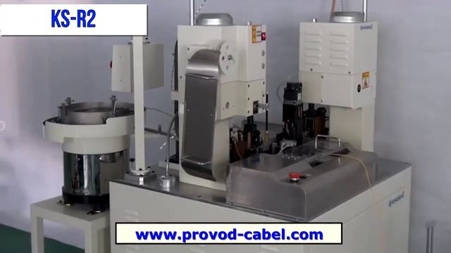 Станок KS-R2 с установкой на одну сторону изолятора. Автомат для резки, зачистки и опрессовки