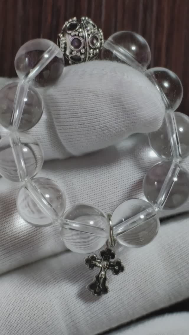 Православные перстные четки из горного хрусталя