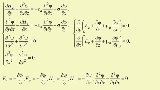 8b. Уравнения Максвелла и телеграфные уравнения