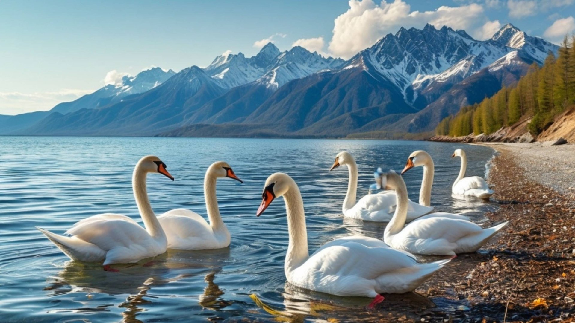 Природа Сибири . Создано при помощи ИИ.