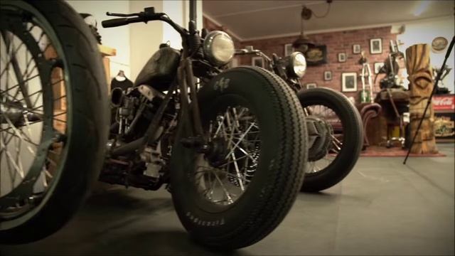 Harley Davidson Softail Bobber handcrafted by Gietl Bikes workshop and rideout