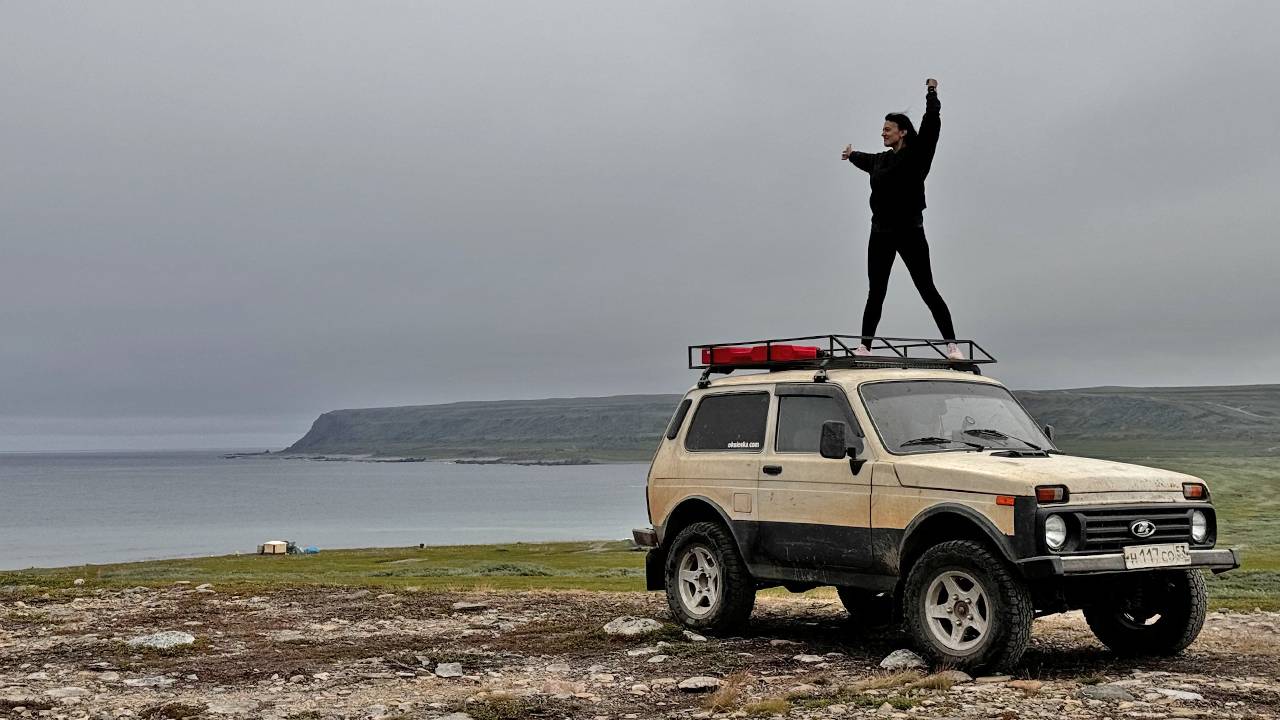 Доехали на Нивах до края Земли! Полуостров Рыбачий, мыс Немецкий, губа Скорбеевская