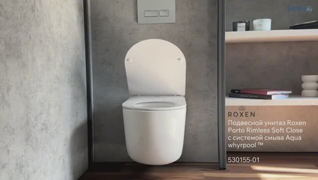 Унитаз подвесной Roxen Porto Rimless Soft Close 530155-01 - обзор