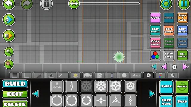 как создать механическую пилу в geometry dash