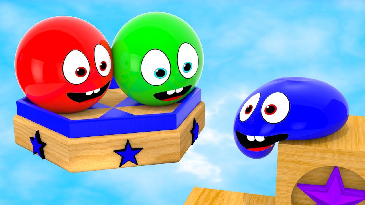 Учим цвета, для самых маленьких деток, цветные шарики