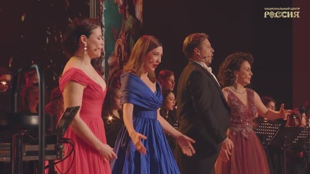 9. «Застольная» из оперы «Травиата» – Н. Павлова, К. Дежнева, Г. Шарипова, А. Серов, А. Трофимов