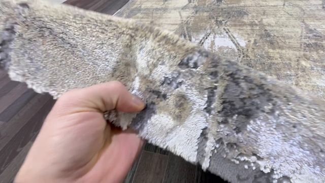 Турецкий ковер на пол LISA A2080A_BEIGE  ANTRASIT прямой