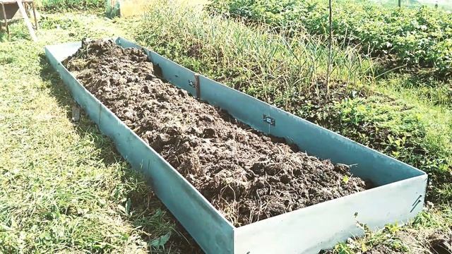 Грядка из шифера своими руками.