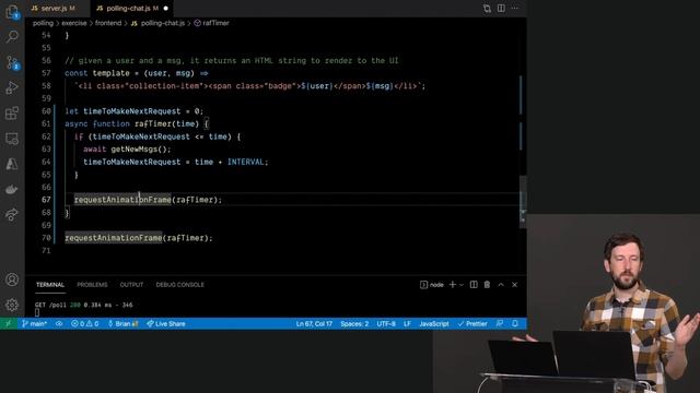 3. Polling with requestAnimationFrame
