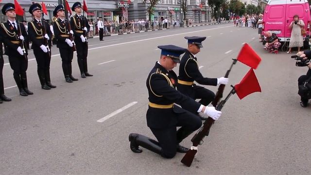 Выступление курсантов академии ФСО  Орёл 05.08.2023