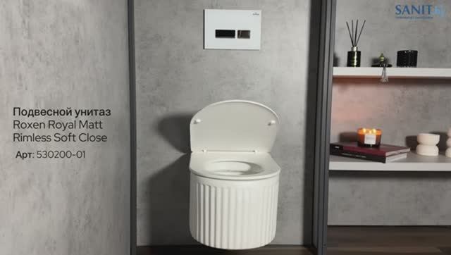 Унитаз подвесной Roxen Royal Matt 530200-01 Rimless Soft Close - обзор товара