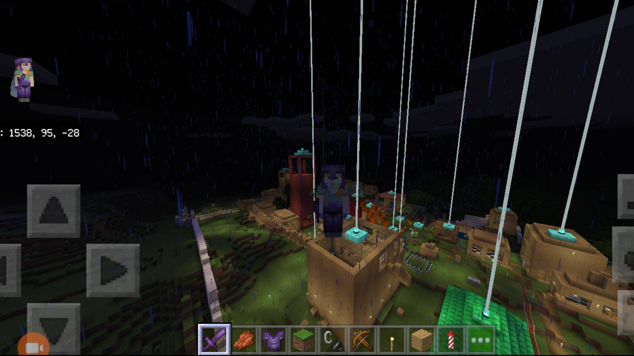 #обзор моего города Майнкрафт, который я строил 3 месяца#