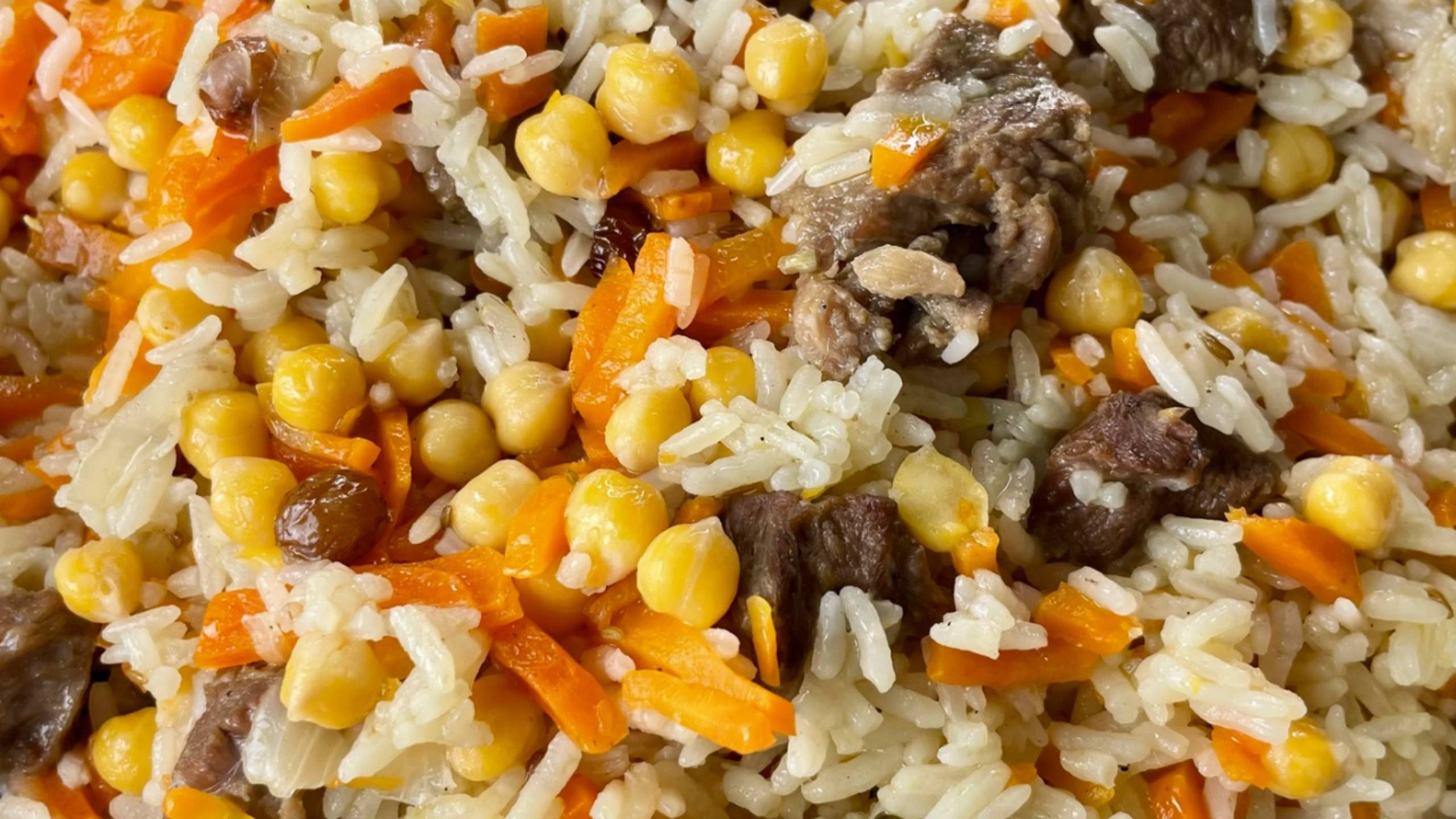 🍲 Свадебный плов с бараниной и нутом